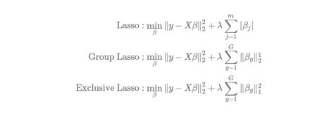 Exclusive Lasso And Group Lasso Using R Code Ibkr Quant