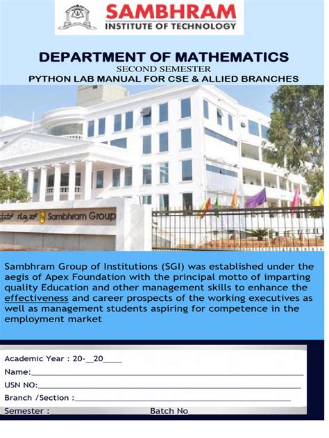 final ii cse lab manual pdf integral mathematical objects