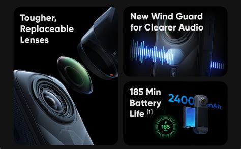 Insta360 X5 Standard Bundle 8k 360 Degree Action Camera With Triple Ai Power And Replaceable