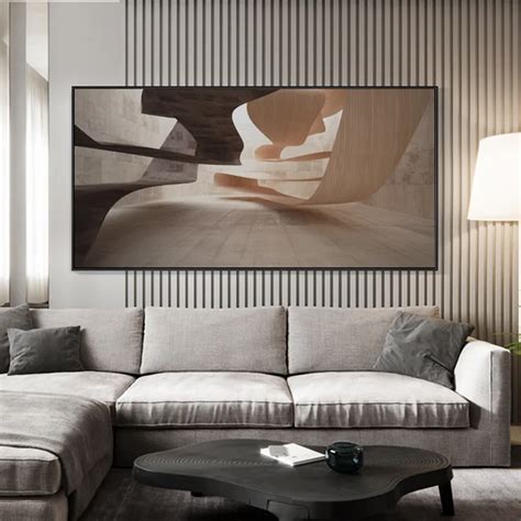 Modern End Striyel Tarz Poster Bask Siyah N Beyaz Geometrik Ehir Tuval Babeama B Y K