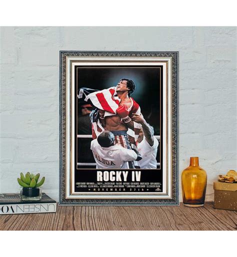 Rocky Iv Movie Poster Rocky Iv Classic Vintage Inspire Uplift