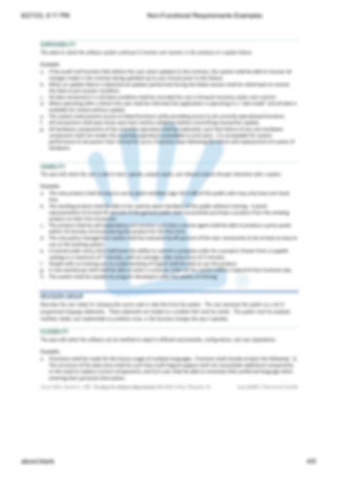 Solution Non Functional Requirements Examples London Business School