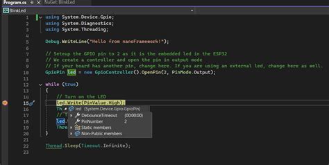️ Blink Your First Led Net Nanoframework Documentation