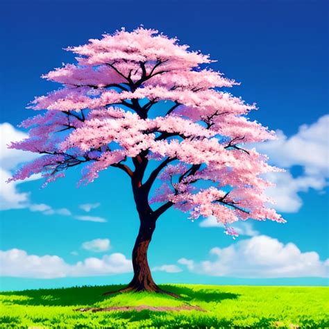 Premium Ai Image Sakura Tree Model Idea For Game