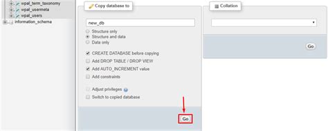 How To Copy Or Duplicate A Database Using Phpmyadmin Servercake