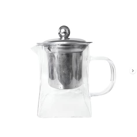 Uutvmp Glass Teapot With Removable Stainless Steel Infuser