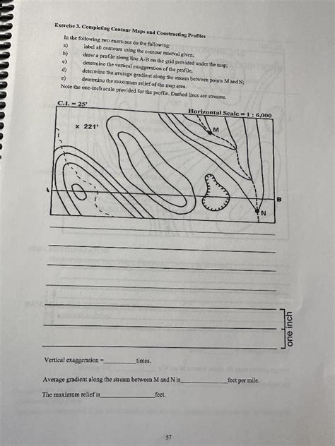 solved exercise 3 completing contour maps and constructing