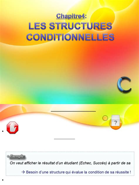 Structures Conditionnelles En C Pdf Programme Informatique