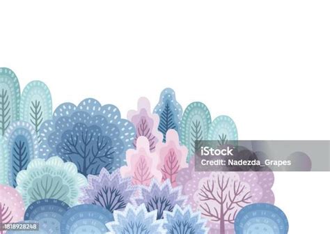 겨울 숲의 고립된 그림입니다 카드 포스터 전단지 상점 창 표지 및 기타에 대 한 벡터 템플릿 0명에 대한 스톡 벡터 아트 및 기타 이미지 Istock