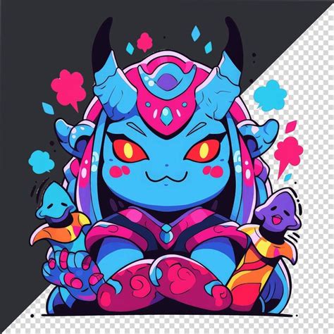 Premium Psd Adorable Girl Mascot Character Image Cute Game Character