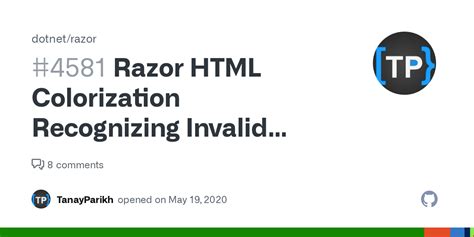 Razor HTML Colorization Recognizing Invalid Keywords Issue Dotnet Razor GitHub