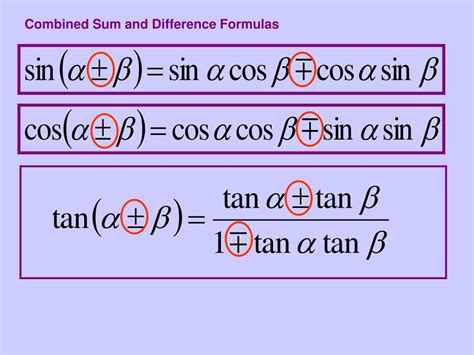 PPT Sum And Difference Formulas PowerPoint Presentation Free Download ID 6307440