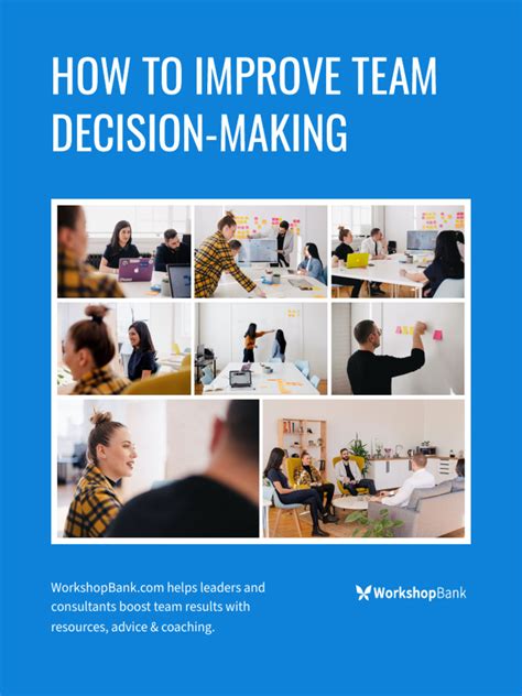 How To Improve Team Decision Making Pdf Consensus Decision Making Decision Making