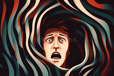 Panic Attack And Mental Disorder Concept Creative Illustration Ai