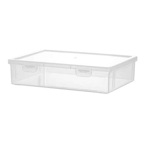 Trayknick File Storage Box With Lid File Storage Container Multifunctional Dust Proof Document