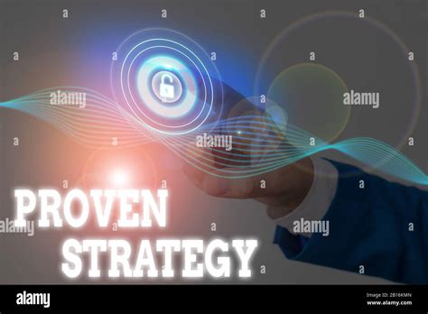 Writing Note Showing Proven Strategy Business Concept For Confirmed