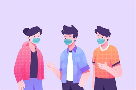 마스크 착용 벡터 Freepik에서 무료 고품질 벡터를 다운로드하세요 Freepik