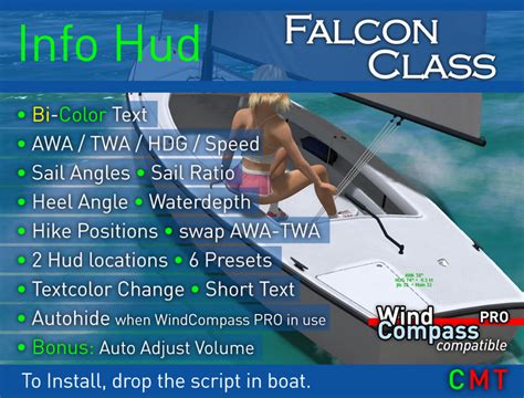 Second Life Marketplace Falcon Class Info Hud