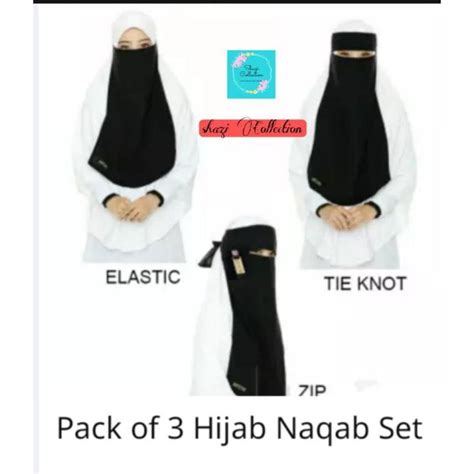 Pak Of 3 Hijab Naqab Patti Set Darazpk