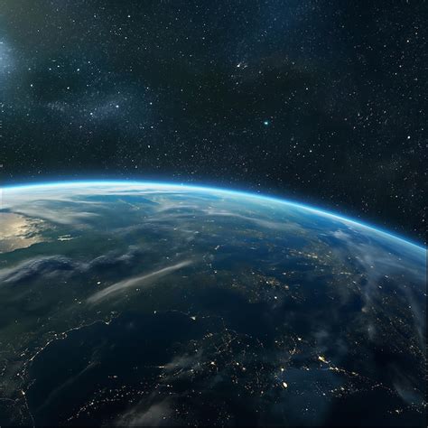 Vast Earth View from Space Station Perspective | Premium AI-generated image