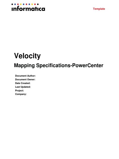 Mapping Specifications Powercenter Pdf Logarithm Table Database