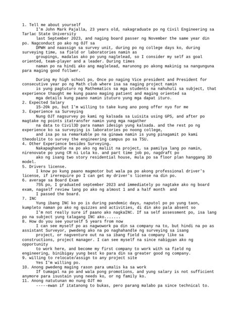 interview pdf