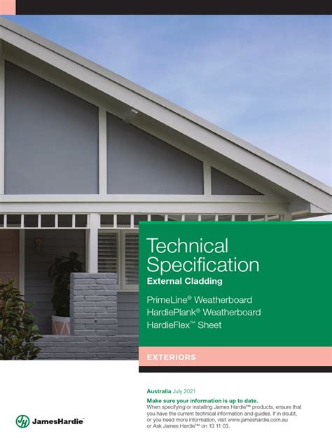 External Cladding Technical Specification 300721 Pdf Framing Construction Screw