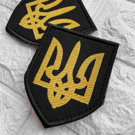 Шеврон Ideia на липучці Герб України 8х10 см 2200004269641 фото