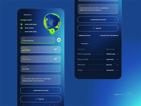 Settings Daily UI 007 By Gabriel Widmer On Dribbble