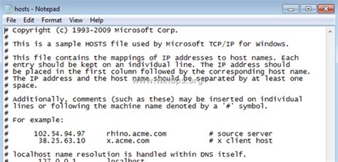 How To Reset HOSTS File To Default Values WinTips Org