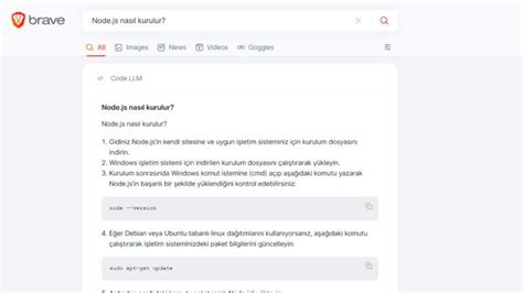 Brave Search Codellm Desteği Aldı Shiftdeletenet