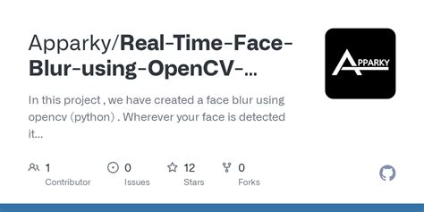 Real Time Face Blur Using Opencv Python Apparkydefaultfrontalface