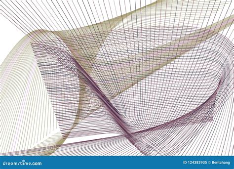 Abstract Geometric Background With Shape Of Line And Curve Pattern Web