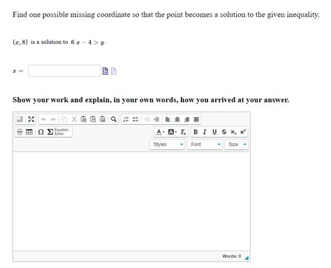 Solved Find One Possible Missing Coordinate So That The Chegg Com