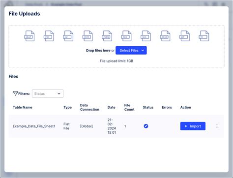 uploading data files