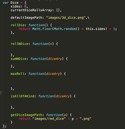 solved var dice sides 6 current dicerollsarray default