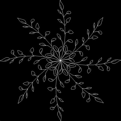 Geometric Floral Design In Dwg 9692 Kb Cad Library