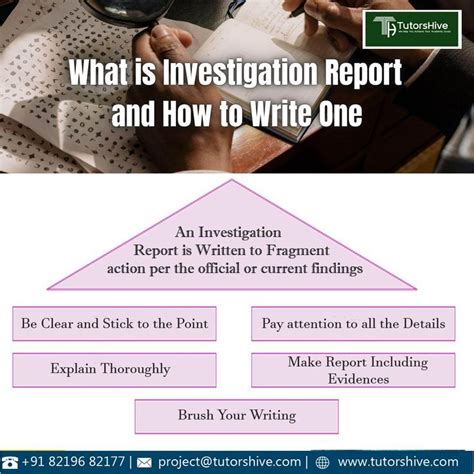How To Write Investigation Report