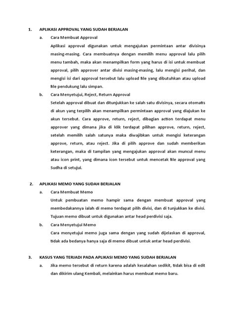 Aplikasi Approval And Memo Pdf Aplikasi Approval And Memo Pdf