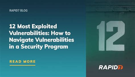 How To Effectively Navigate Vulnerabilities In A Security Program Rapid7 Blog