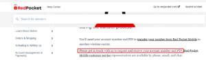 How To Get Red Pocket Account Number And Pin Networkbuildz