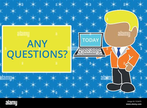 Writing Note Showing Any Questions Question Business Concept For