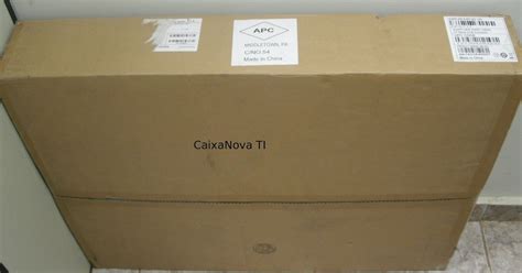 Caixa Nova Ti Rack Console Monitor Apc Ap Lcd Teclado E Mouse