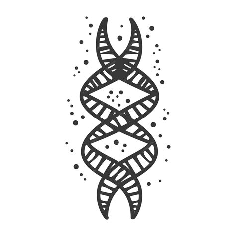 Premium Vector Silhouette Gene Dna Mutation Symbol Black Color Only