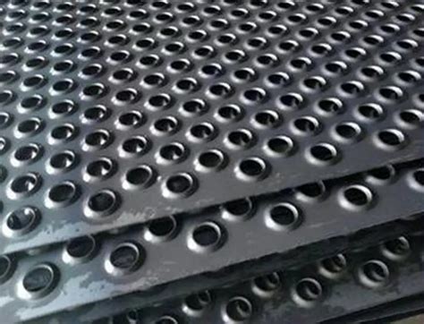 Anti Slip Dimpled Perf Metal Plate Flooring Metart