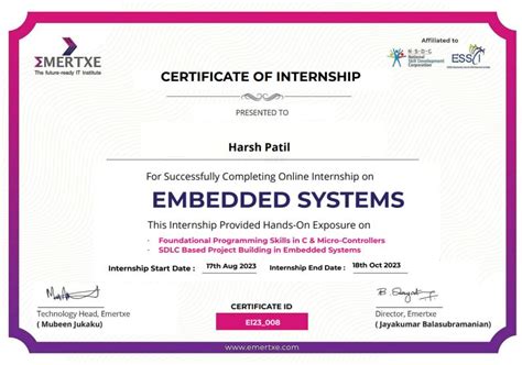 Harsh Patil On Linkedin Internship Embeddedsystems 14 Comments