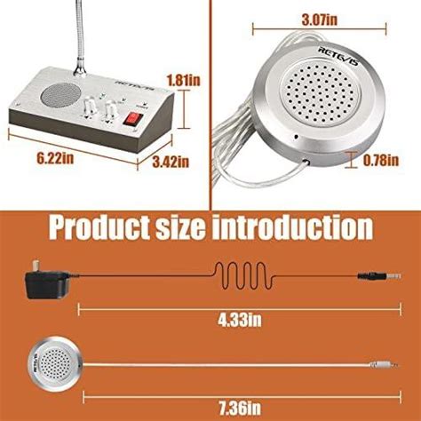 Zhudelle Intercom System Dual Way Intercommunication Microphone