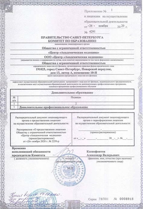 Информация об образовательном центре АкМед первая Санкт Петербургская Ленинградская школа