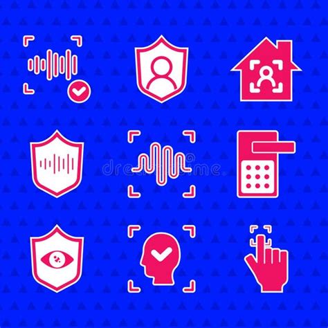 Set Voice Recognition Face Fingerprint Digital Door Lock Shield Eye Scan Voice Smart Home