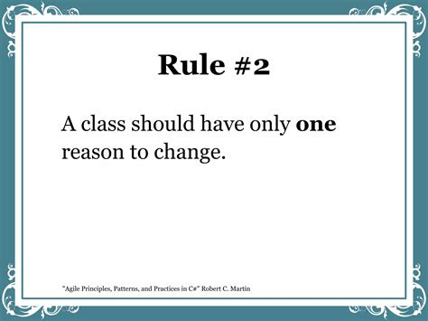 Single Responsibility Principle Ppt